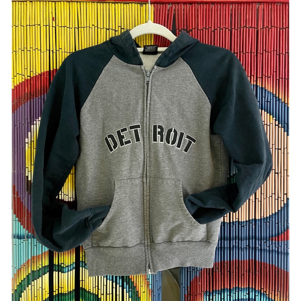 Vintage Embroidered ‘Made In Detroit’ Brand Zip-Up Ho… - Gem